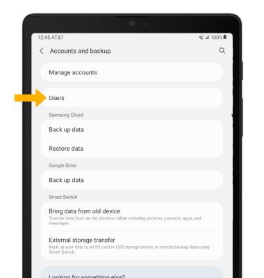 Samsung Galaxy Tab A7 Lite (SM-T227U) - User Accounts - AT&T