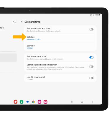 Samsung Galaxy Tab A9+ 5G (SM-X218U) - Date, Time & Alarm - AT&T