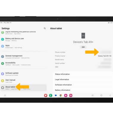Samsung Galaxy Tab A9+ 5G (SM-X218U) - Find IMEI, Phone & Serial Number ...