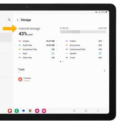 Samsung Galaxy Tab A9+ 5G (SM-X218U) - Available Storage - AT&T