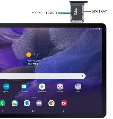 Samsung Galaxy Tab S7 FE 5G (SM-T738U) - Insert or Remove SIM & Memory ...