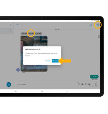Samsung Galaxy Tab S8+ 5G (SM-X808U) - Send & Receive Messages - AT&T