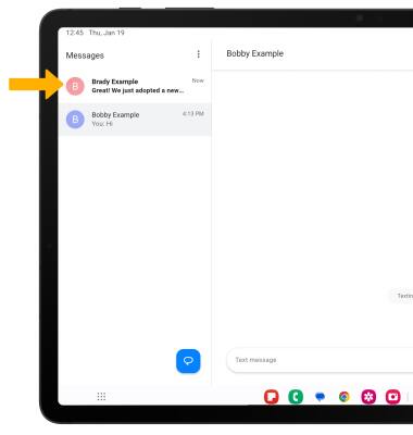 Samsung Galaxy Tab S8+ 5G (SM-X808U) - Send & Receive Messages - AT&T