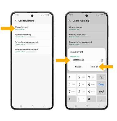 Samsung Galaxy Z Flip5 (SM-F731U) - Call Forwarding - AT&T