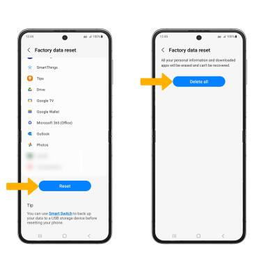 Samsung Galaxy Z Flip5 (SM-F731U) - Reset Device - AT&T
