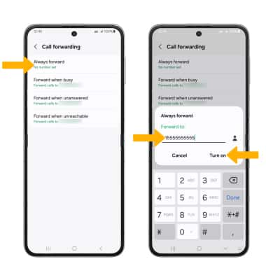 Samsung Galaxy Z Flip5 (SM-F731U) - Call Forwarding - AT&T