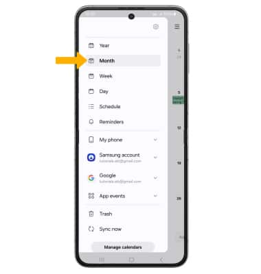 Samsung Galaxy Z Flip5 (SM-F731U) - Calendar - AT&T