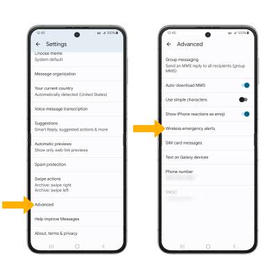 Samsung Galaxy Z Flip5 (SM-F731U) - Messaging Settings - AT&T