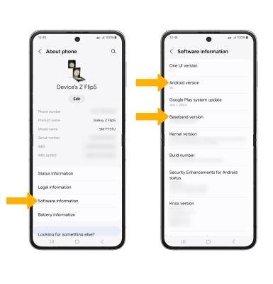 Samsung Galaxy Z Flip5 (SM-F731U) - Software Version - AT&T