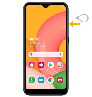 Samsung Galaxy A01 (SM-A015A) - Insert SIM & Memory Card - AT&T