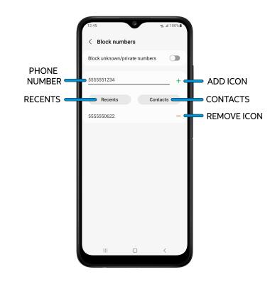 Samsung Galaxy A03s (SM-A037U) - Block or Unblock Calls - AT&T
