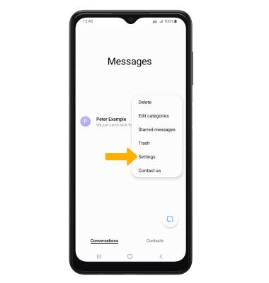 Samsung Galaxy A13 5G (SM-A136U) - Messaging Settings - AT&T