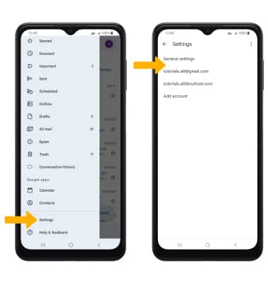 Samsung Galaxy A13 5G (SM-A136U) - Email Settings - AT&T