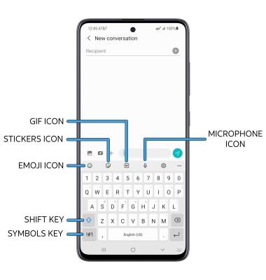 Samsung Galaxy A51 5G (SM-A516U) - Keyboard & Typing - AT&T