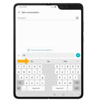 Samsung Galaxy Fold (F900U) - Keyboard & Typing - AT&T
