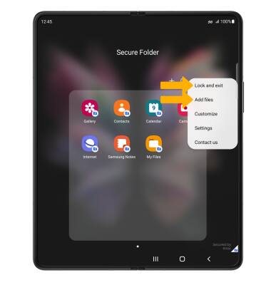 Samsung Galaxy Z Fold3 5G (SM-F926U) - Secure Folder - AT&T