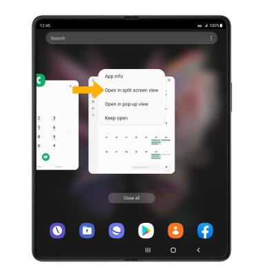 Samsung Galaxy Z Fold3 5G (SM-F926U) - Split Screen - AT&T