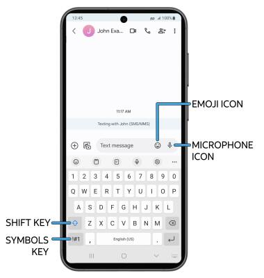 Samsung Galaxy S23 FE (SM-S711U) - Keyboard & Typing - AT&T