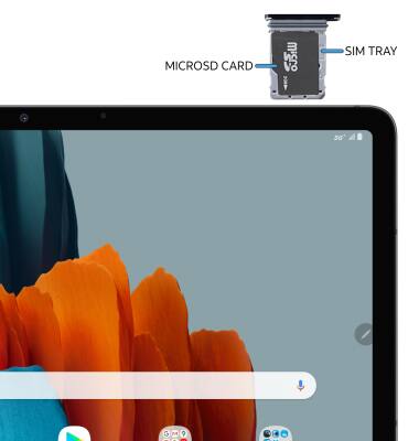 Samsung Galaxy Tab S7 5G (SM-T878U) - Insert SIM & Memory Card - AT&T