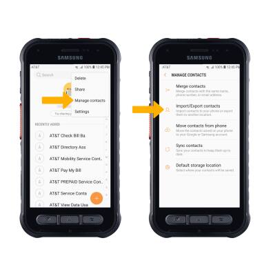 Samsung Galaxy XCover FieldPro (SMG889A) - Contacts - AT&T