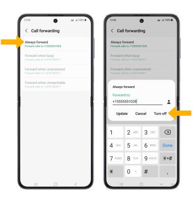 Samsung Galaxy Z Flip4 (SM-F721U) - Call Forwarding - AT&T