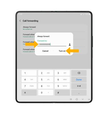Samsung Galaxy Z Fold4 (SM-F936U) - Call Forwarding - AT&T