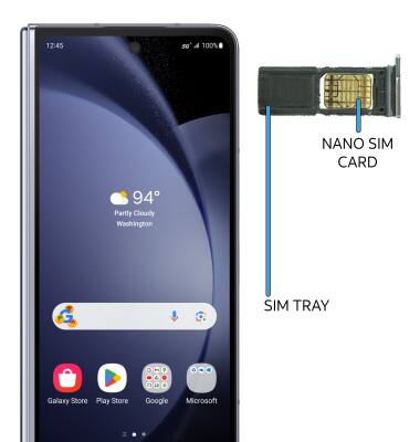 Samsung Galaxy Z Fold5 (SM-F946U) - Insert or Remove SIM Card - AT&T