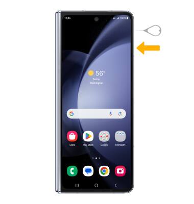 Samsung Galaxy Z Fold5 (SM-F946U) - Insert or Remove SIM Card - AT&T