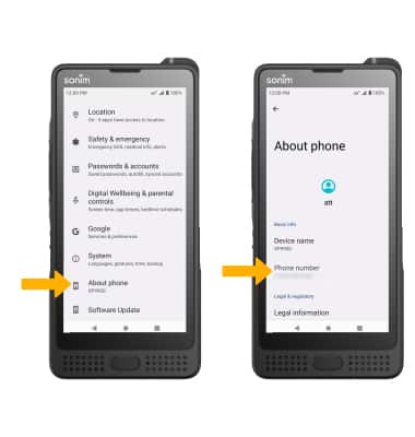 Sonim XP10 (XP9900) - Find IMEI, Phone & Serial Number - AT&T