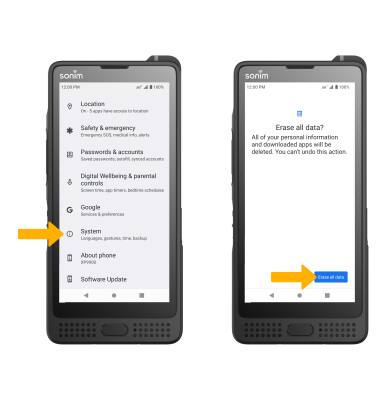 Sonim XP10 (XP9900) - Reset Device - AT&T