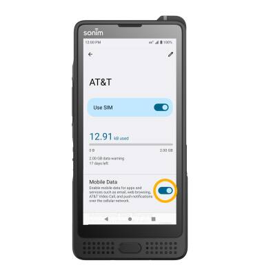Sonim XP10 (XP9900) - Signal & Cellular Data - AT&T