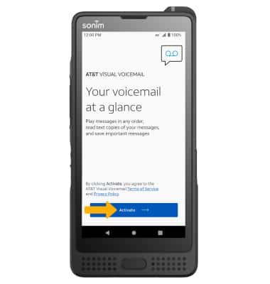 Sonim XP10 (XP9900) - Set Up Voicemail - AT&T