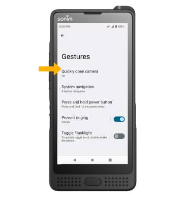 Sonim XP10 (XP9900) - Gestures & Motion - AT&T
