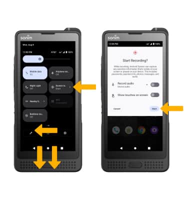 Sonim XP10 (XP9900) - Take a Screenshot - AT&T
