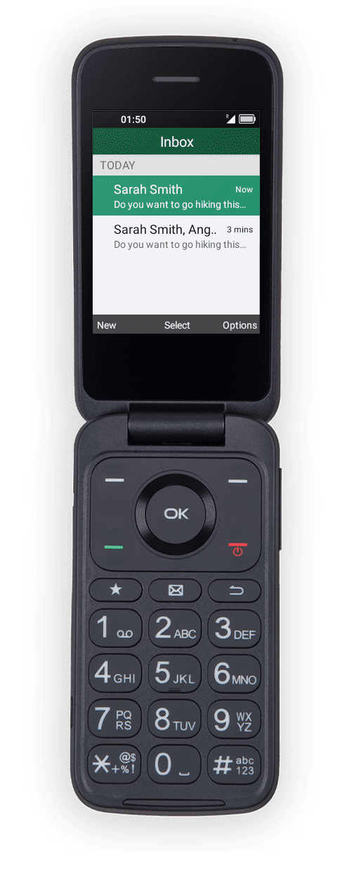TCL Flip 2 - Deleting a Text - AT&T