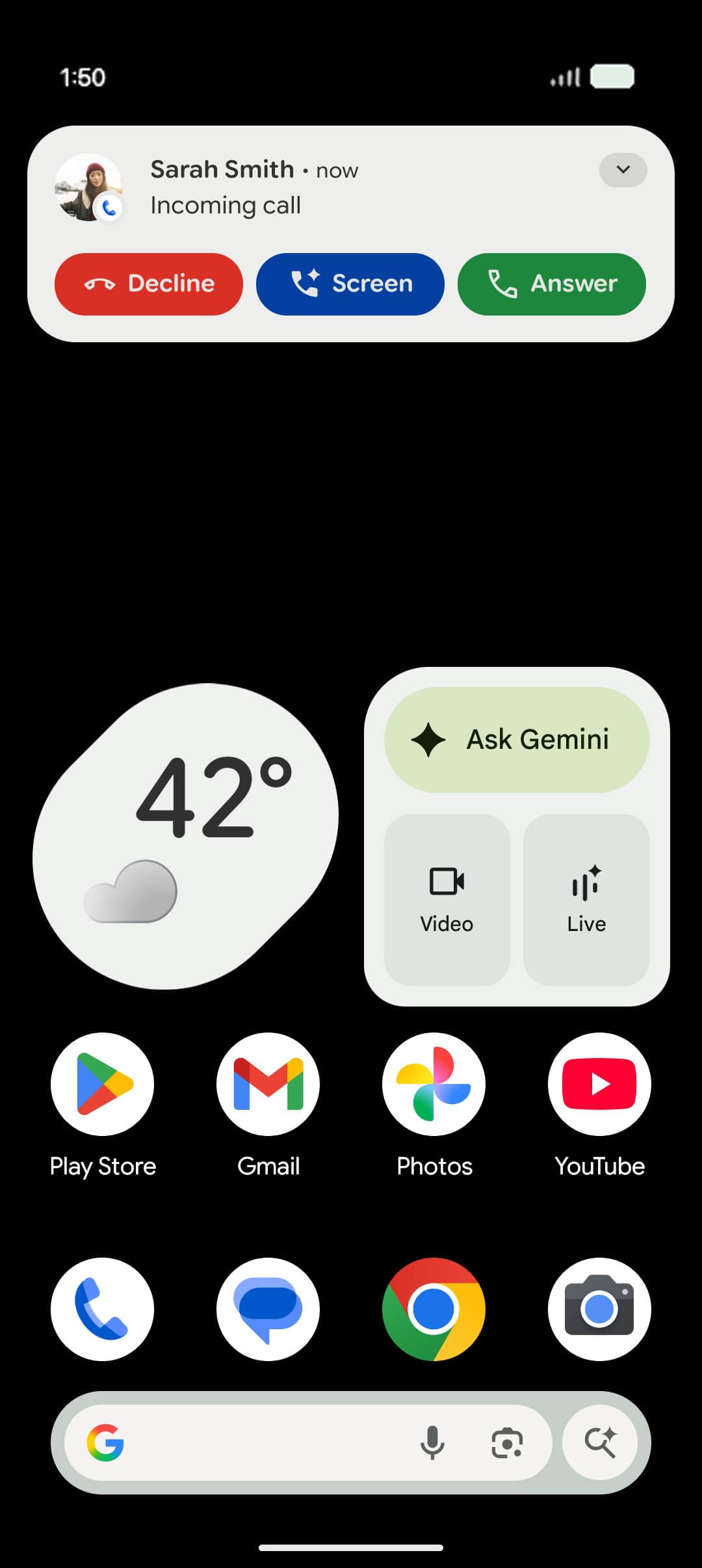 Google Pixel 10a - Manually screening an incoming call - AT&T