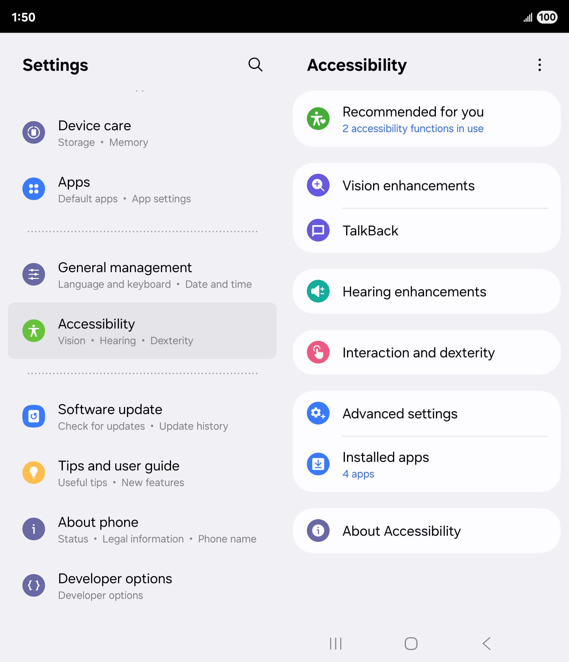 From the Settings app, scroll to and tap Apps.
