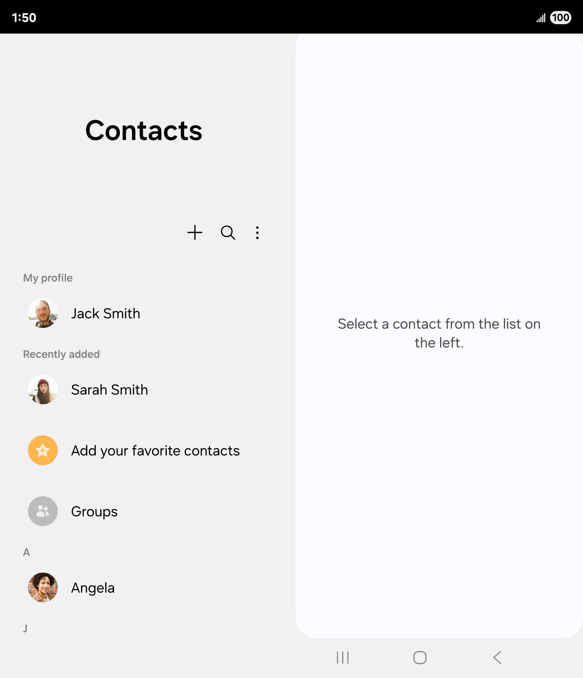 Samsung Galaxy Z Fold3 5G - Adding a call background for a contact - AT&T