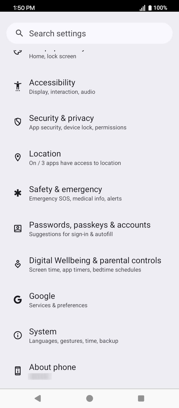 ATT Motivate Pro 2 5G - Changing the system navigation on your device ...