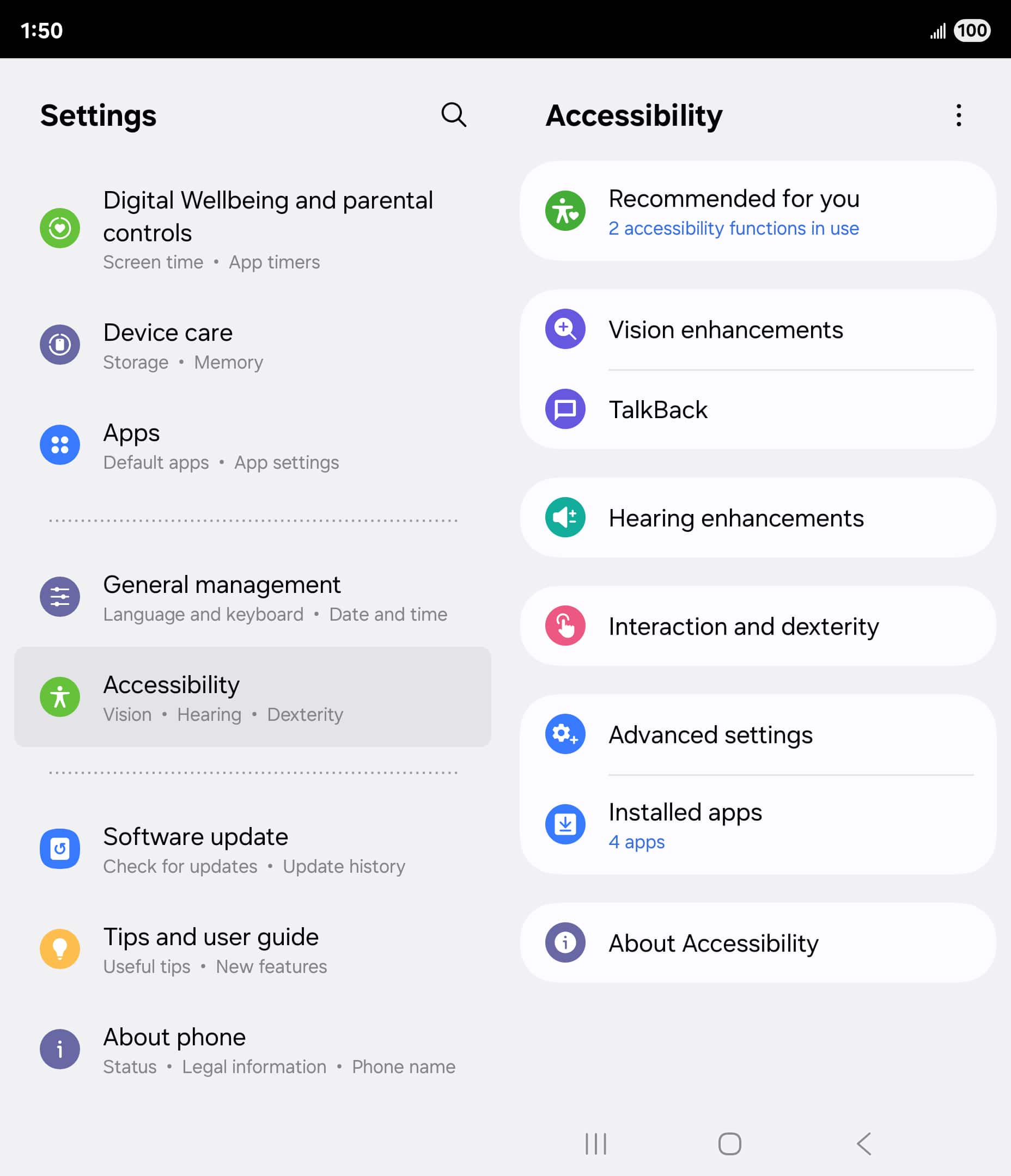 Samsung Galaxy Z Fold6 - Activar y cambiar las configuraciones de las ...