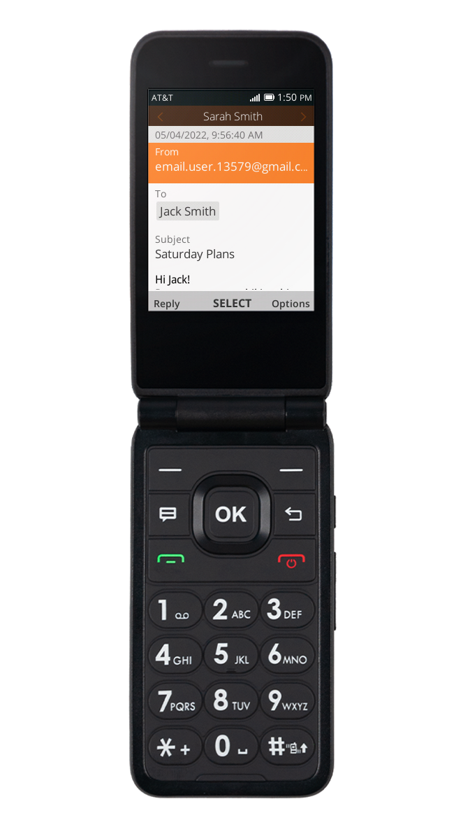 ATT Cingular Flip IV - Replying to an email - AT&T