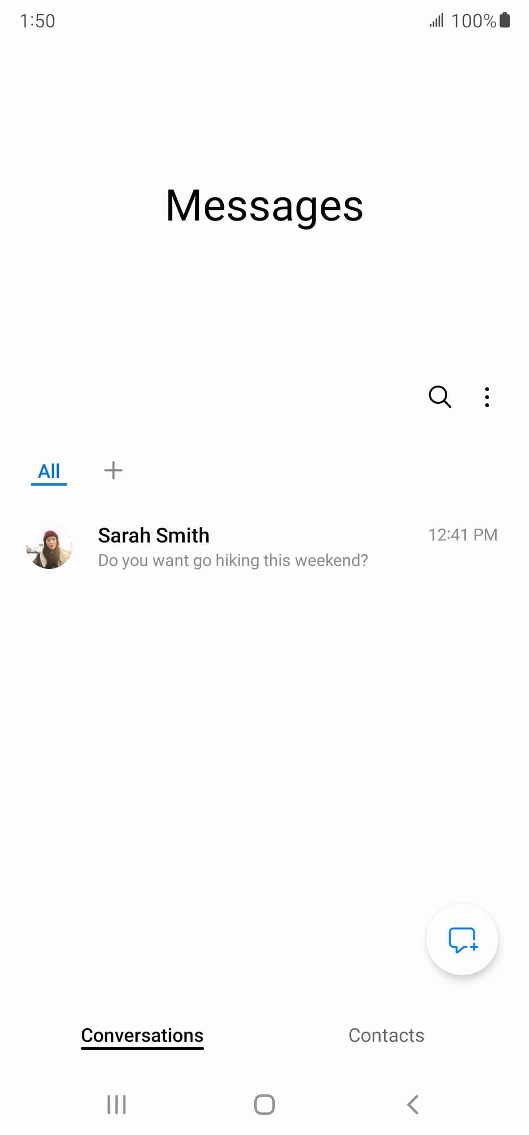 Samsung Galaxy S10e - Changing message settings - AT&T