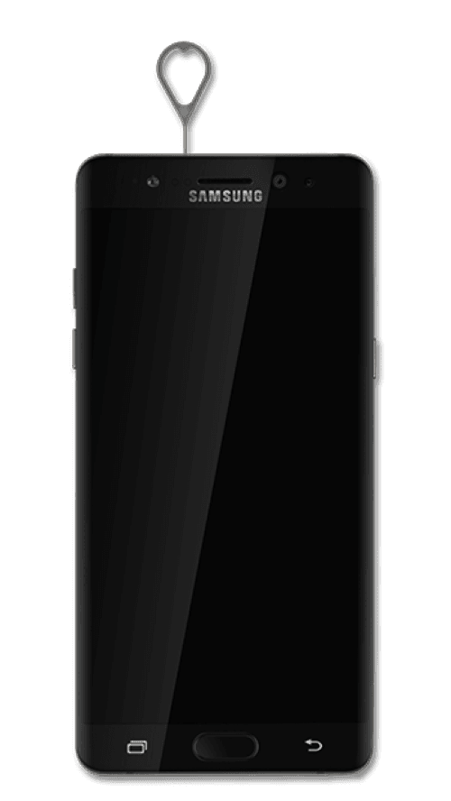 Samsung Galaxy Note 7 - Insertar y extraer la tarjeta SIM - AT&T