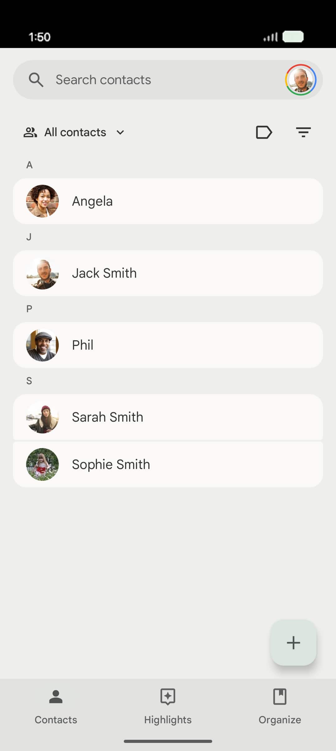 Google Pixel 9 Pro - Adding a new contact - AT&T