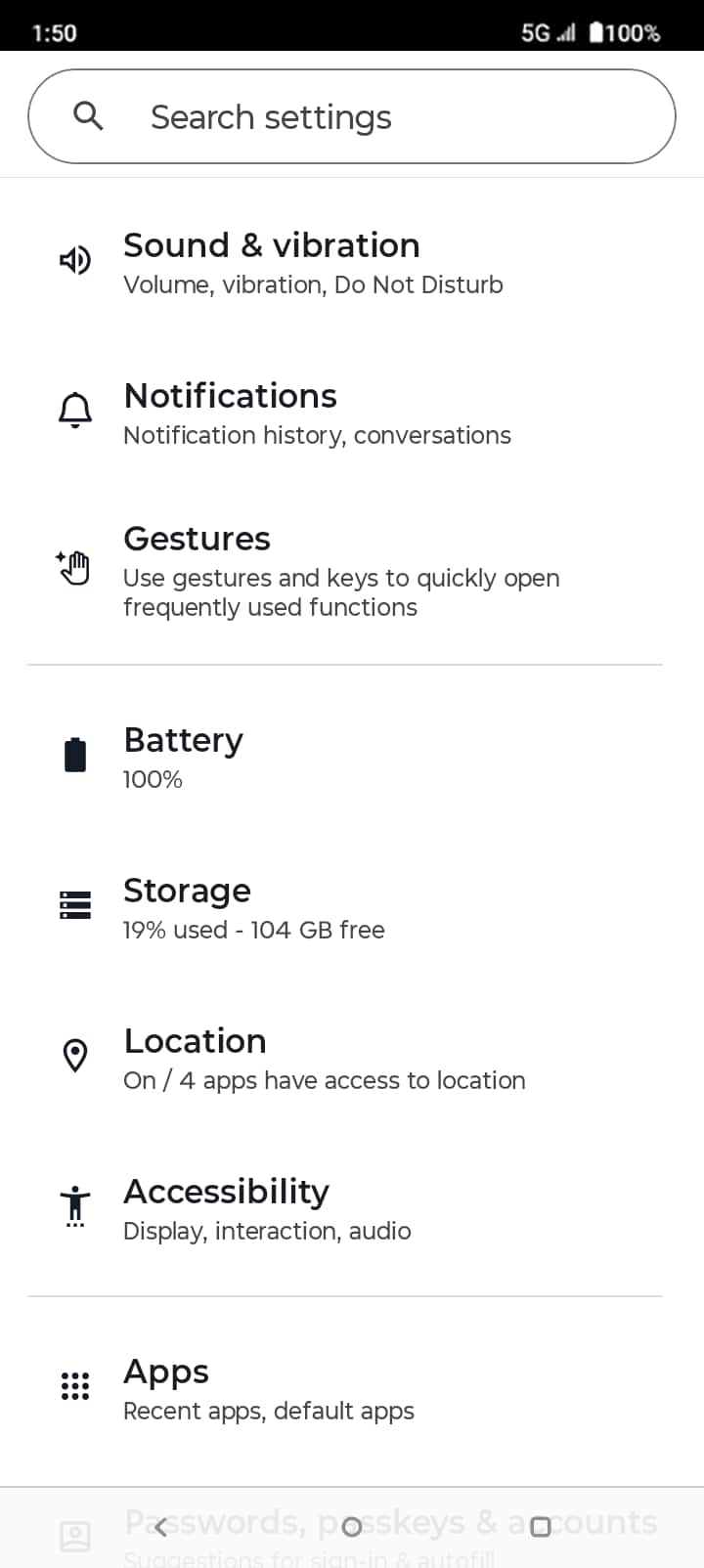 Motorola Moto G 5G 2024 - Managing the device memory - AT&T