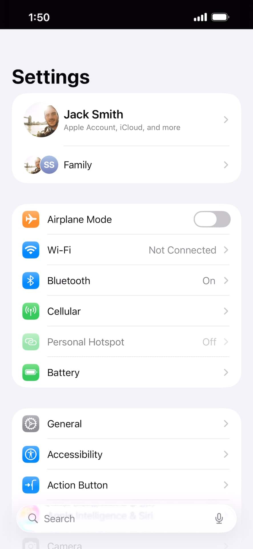 Apple iPhone 17 Pro Max - Unpair or forget a bluetooth device - AT&T