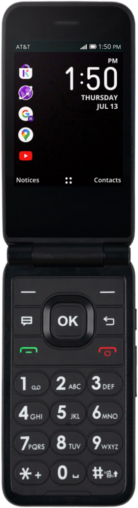ATT Cingular Flex 2 - Getting to know the front of your device - AT&T
