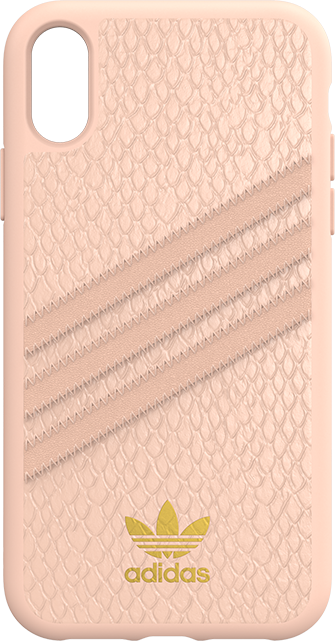 Estuche Adidas Originals Rose Pink con Rose Pink Samba para iPhone XS ...