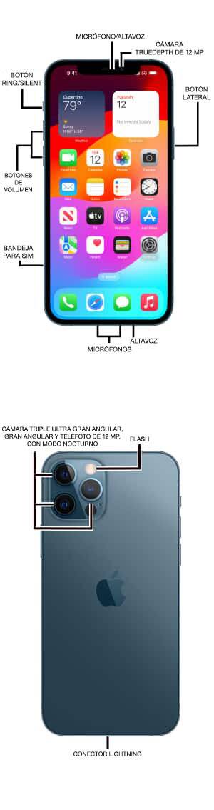 Apple iPhone 12 Pro Diagrama - Ayuda con los dispositivos de AT&T