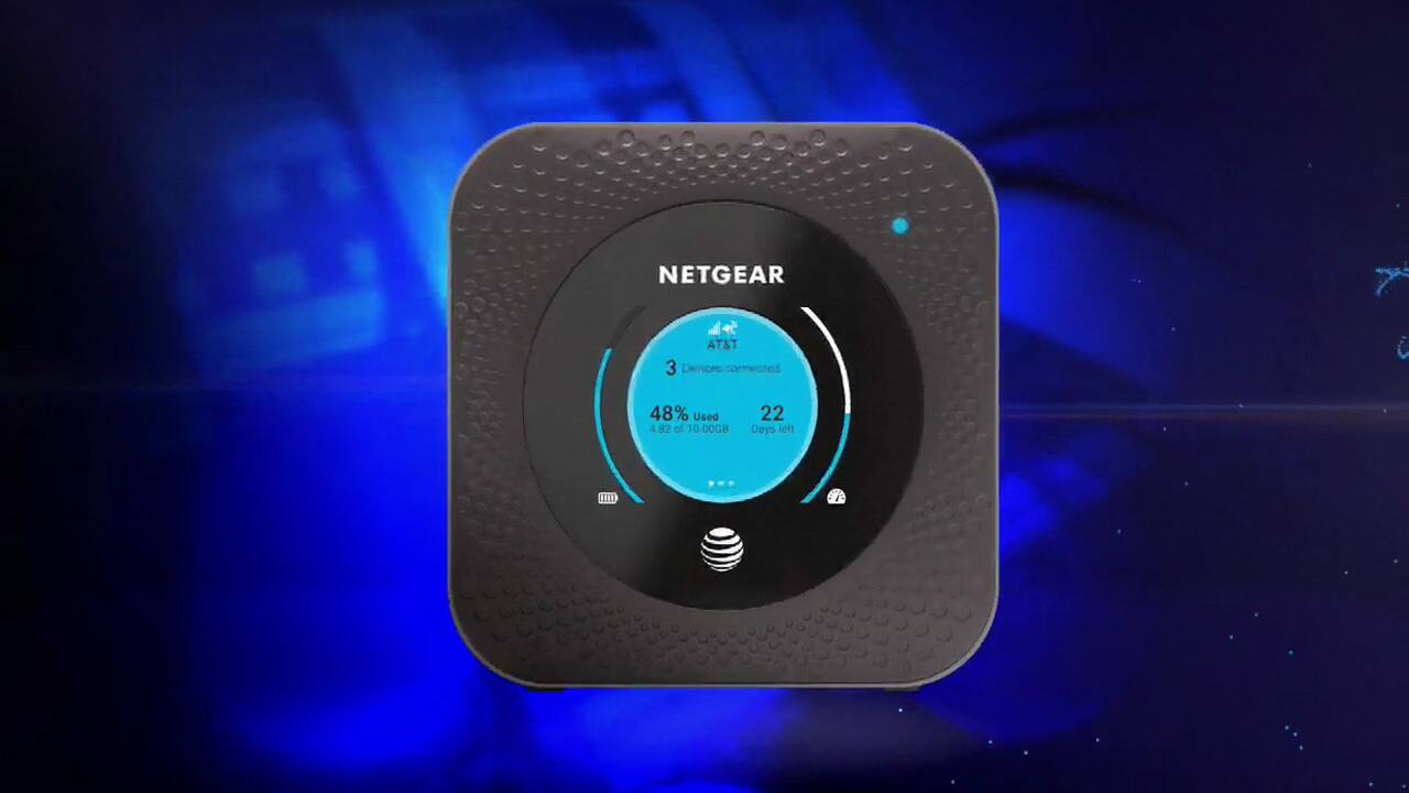 Netgear Enrutador de hotspot móvil LTE Nighthawk Gris acero 512 MB de AT&T